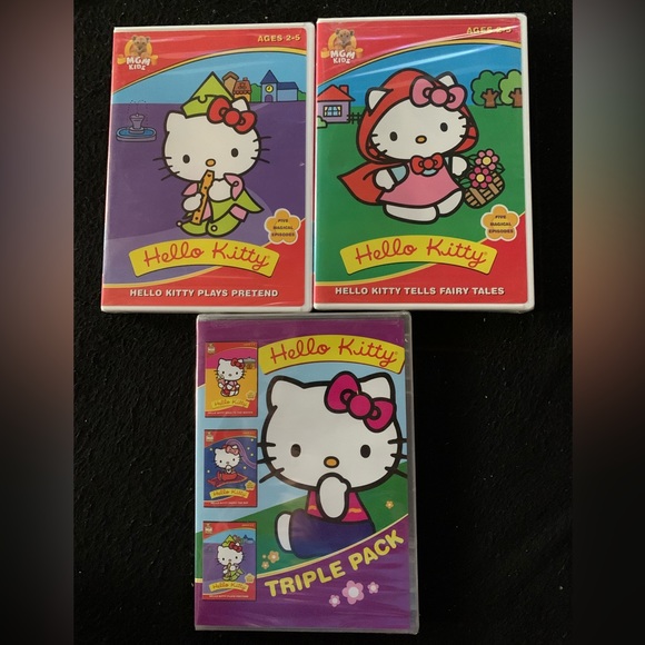 Media | Hello Kitty Lot Of 3 Brand New Dvds See Pictures | Poshmark